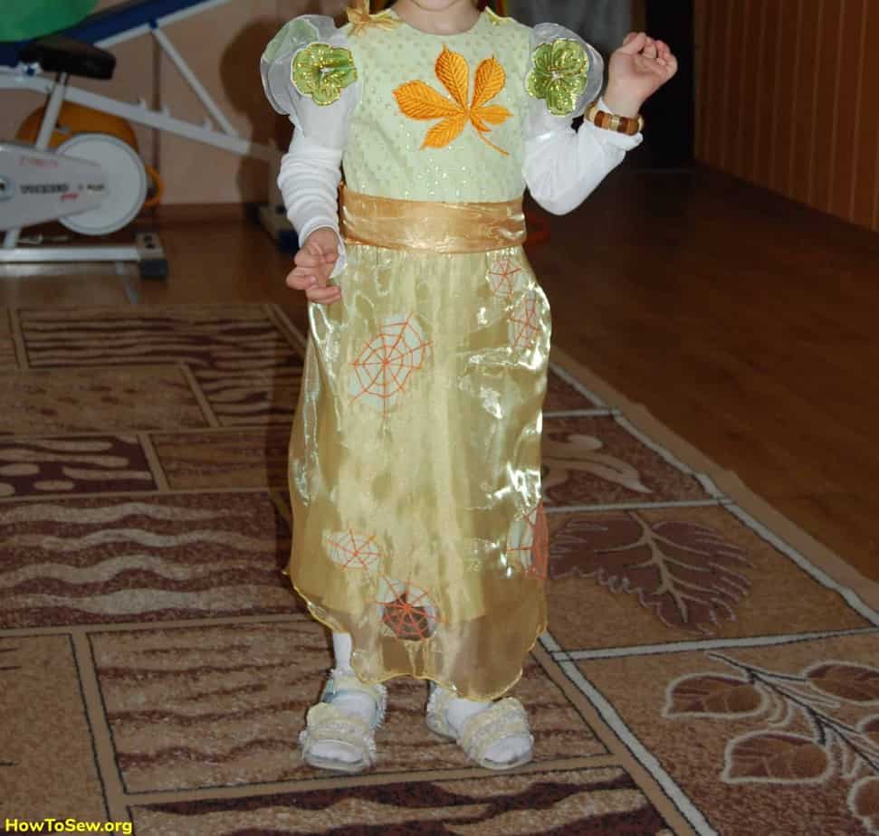 Kids costume of "Autumn" - How to Sew